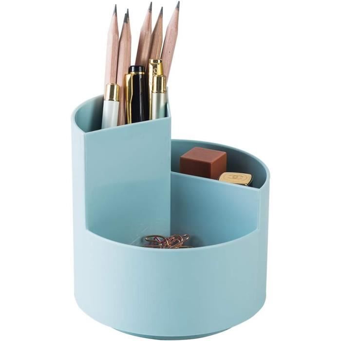Support À Crayons Rotatif À 360 ° Avec 3 Grilles Pour Crayons Et ...