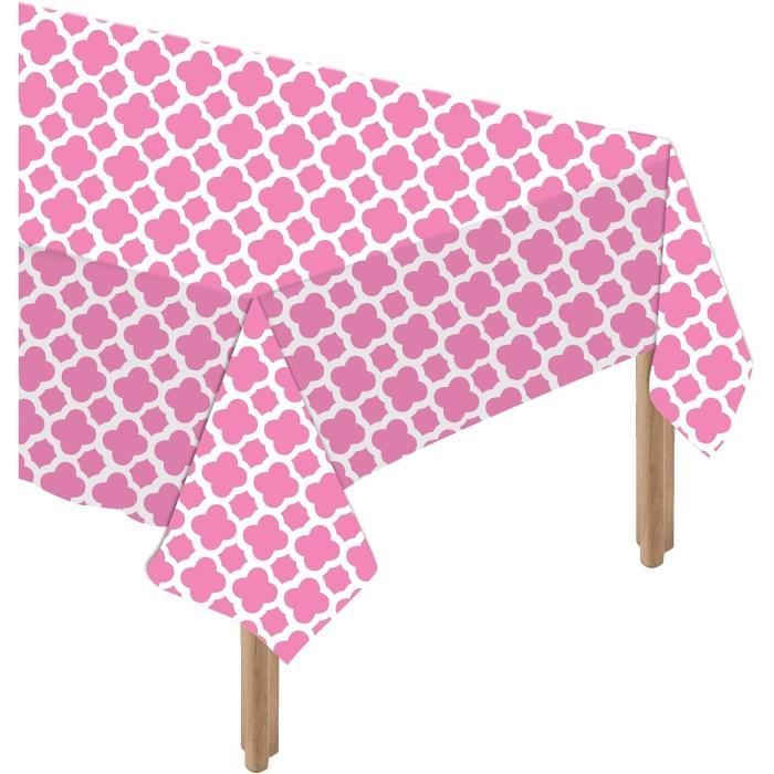 Nappe En Papier, Rose 274 X 137Cm Nappes En Papier Jetables ...