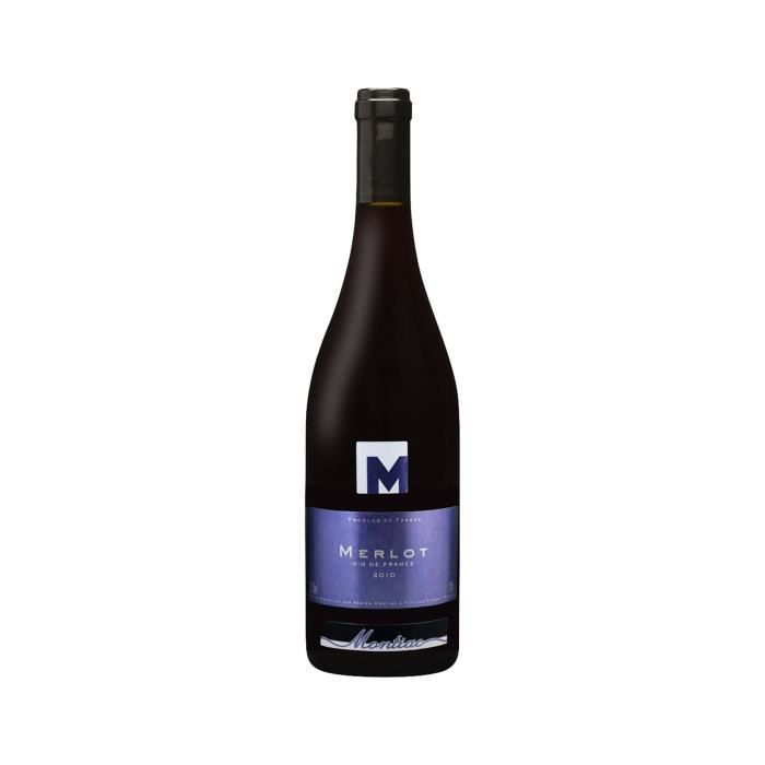 100% Merlot gamme Montiac - 75 cl - La cave Cdiscount