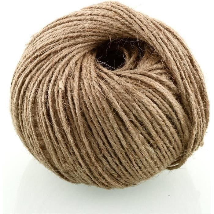 Rouleau de corde en jute chanvre pour cadeaux, loisirs créatifs ...