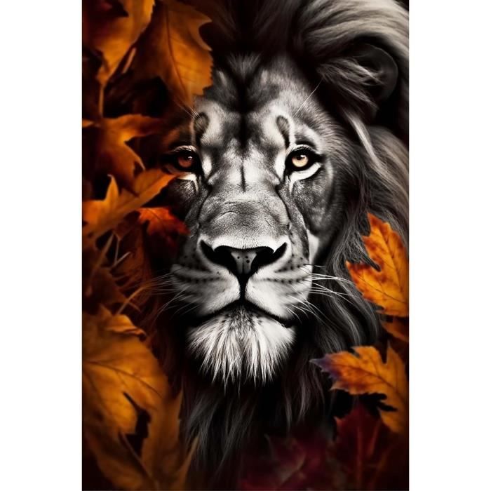 Bimkole 5D Diamond Painting DIY Kits Lion, Animaux Peinture D'art ...