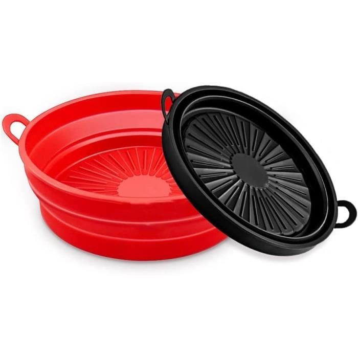 2Pcs Silicone Liners Réutilisable Pot Silicone Basket Air Fryers ...
