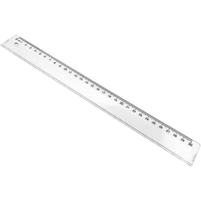 931220 Règle 30 Cm Transparente Règle Plate Graduation Cm Et Mm Pour ...