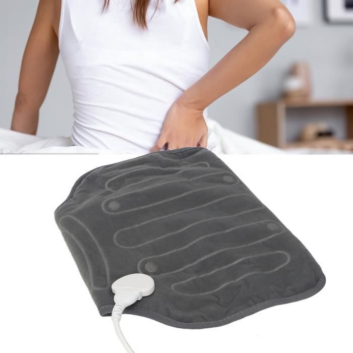Coussin chauffant électrique Coussin chauffant gris foncé, sangle ...