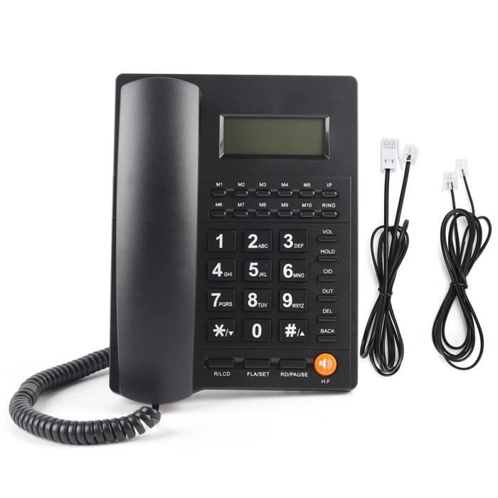 Ligne fixe Téléphone de Bureau à Domicile Bureau Professionnel ...