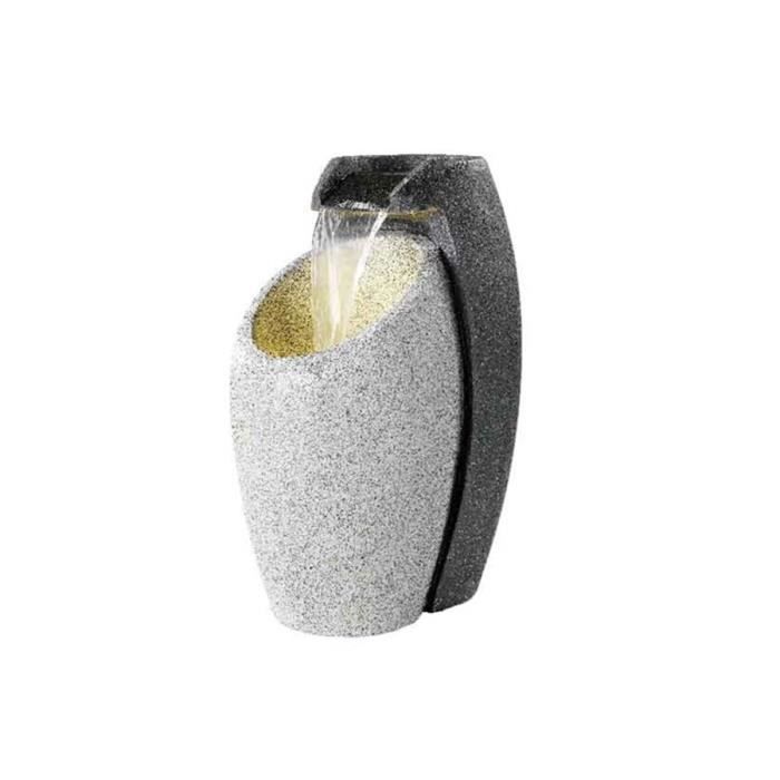 Fontaine extérieure ovale lumineuse KAEMINGK - Fontaine pots et vases ...