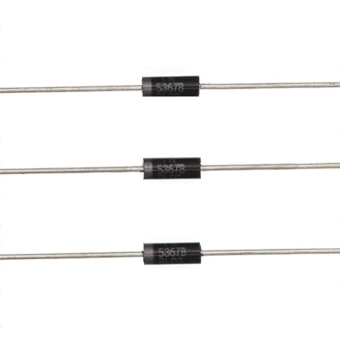 10 Pièce 1N5367B 1N5367 Diode Zéner 5W 43V Do-15(Case17-02) Diodes 5 ...