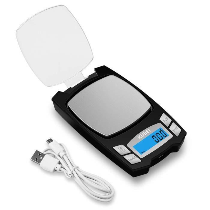 Rechargeable par USB 500g-0.01g PréCision Balance de Poche-Balances de ...