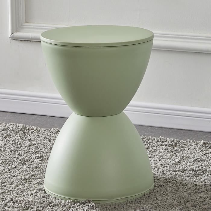 Tabouret - SURENHAP - Homen - Rond en Plastique - Vert - Design Moderne et Sécurisé - Cdiscount ...