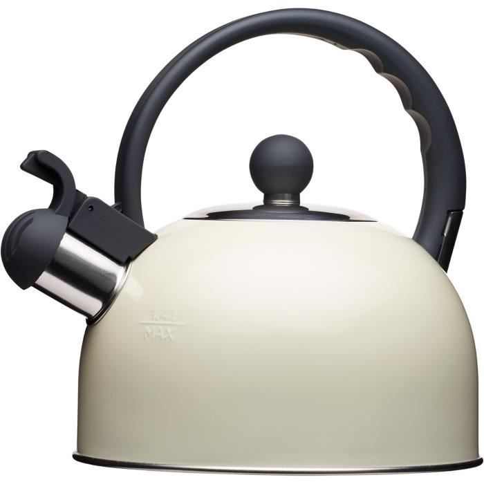 Kitchencraft Living Nostalgia Bouilloire, Sifflante, Induction, Métal ...