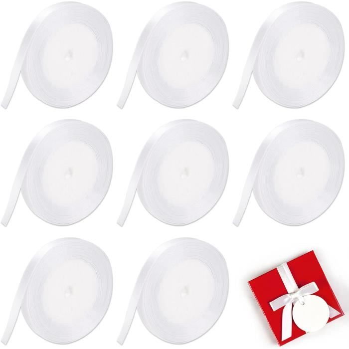 184M X 1Cm Ruban En Satin Blanc,Ruban Cadeau,Ruban Mariage Decoration ...