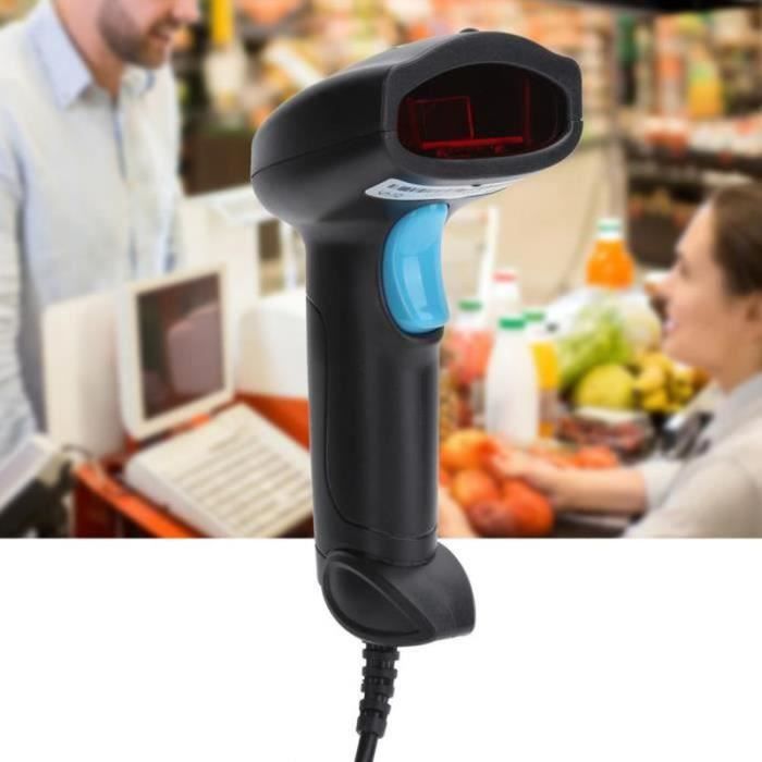 Duokon Scanner de codes-barres Lecteur laser Pistolet à main Filaire ...