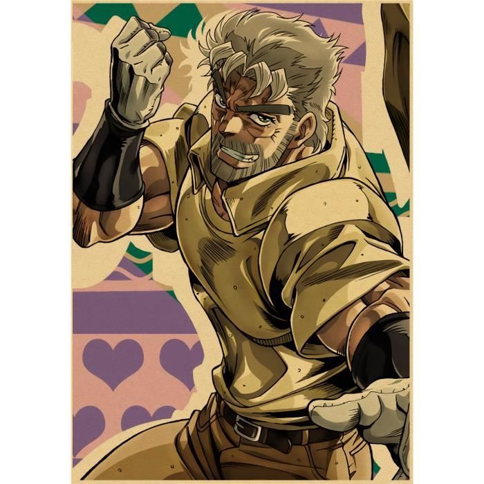 PAPIER CADEAU,48-A4--Affiche classique'animé JoJo Bizarre Adventure ...