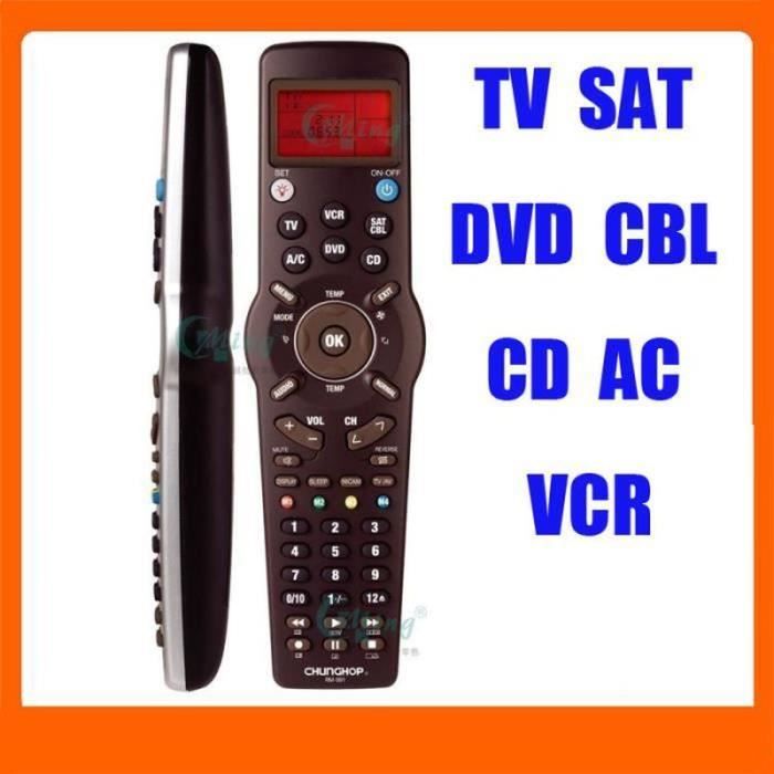 Gwh TÉlÉcommande Universelle Rm 991 Pour Tv Sat Édition Dvd Lcd Ac