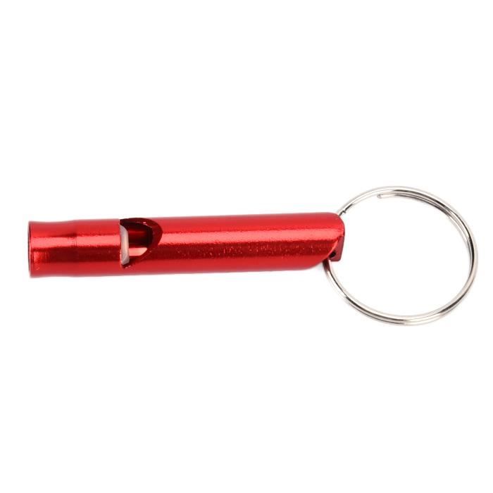 Sifflet de survie - ZJCHAO - Rouge - Alliage d'aluminium - Imperméable ...