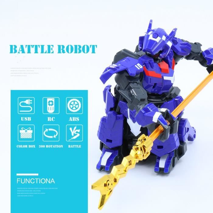 Blanc - Mini Robot de combat télécommandé pour enfant, jouet électrique ...