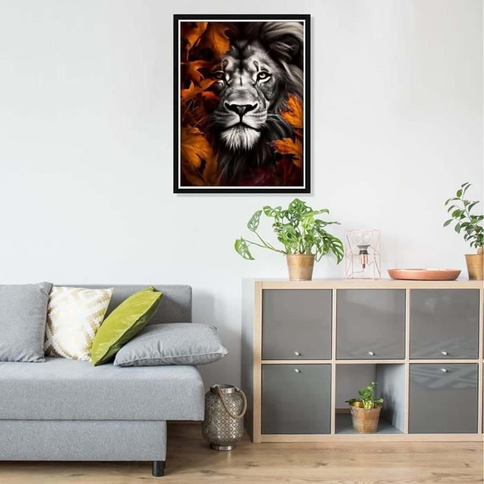 Bimkole 5D Diamond Painting DIY Kits Lion, Animaux Peinture D'art ...