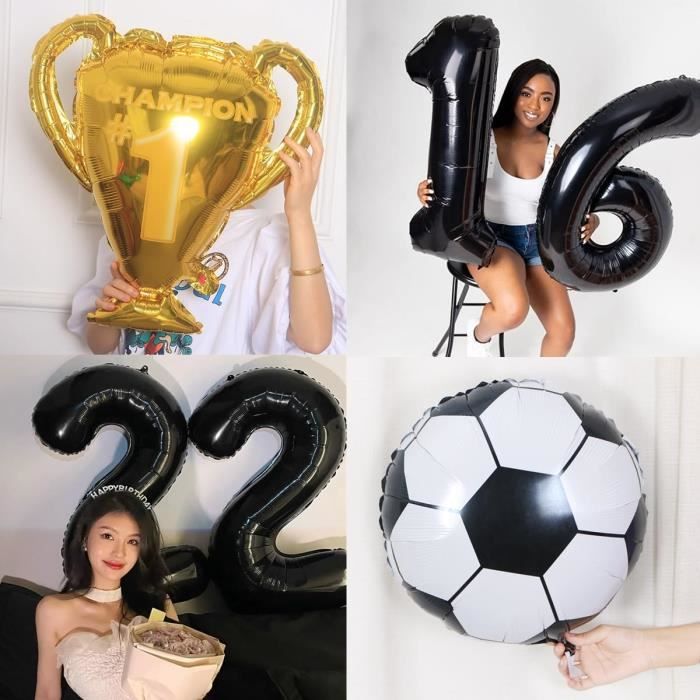 Ballon De Football 4 Ans Anniversaire, Anniversaire 4 Ans Decoration ...