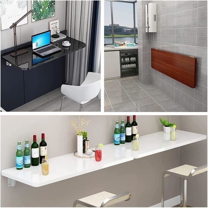 Table Pliante Flottante Murale Table Cuisine Pliante, Table Murale ...