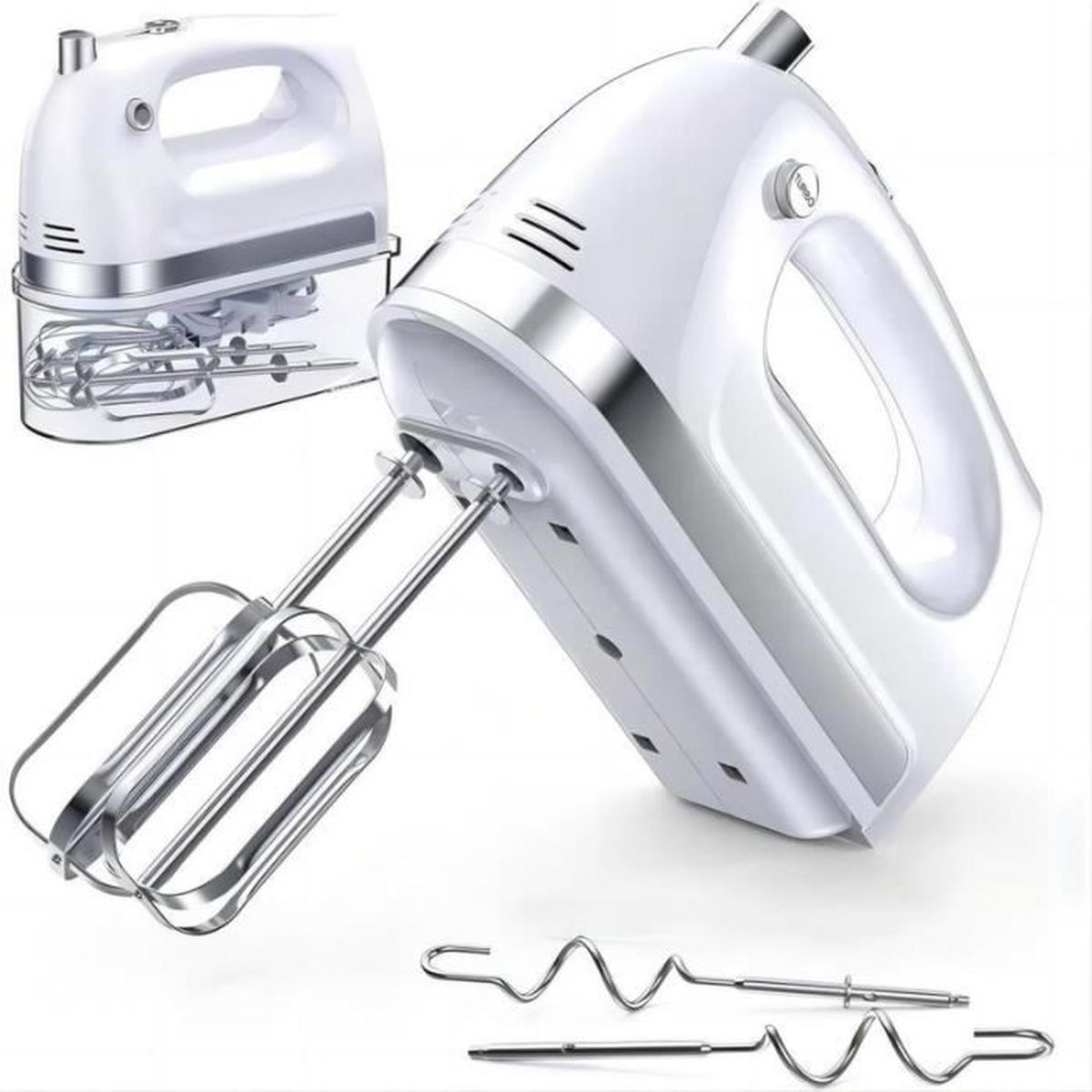 Batteur à Main Électrique 300W,Batteur Électrique Cuisine avec Étui de ...