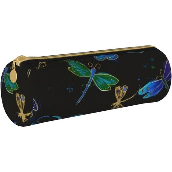 Trousse Ronde En Cuir Imprimé Bouledogue Français - Organiseur De ...