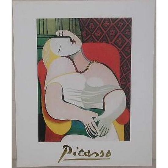 Pablo PICASSO - Le Rêve - 30x24cm - AFFICHE - POSTER - Cdiscount Maison