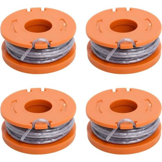 Bobines de Fil - CHICHENG - Lot de 4 - Compatible Mac Allister et Worx - 10FT - Alimentation ...