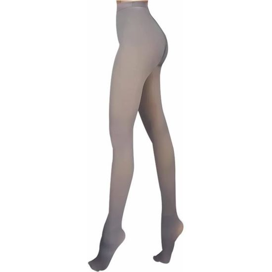 Collant Chaud Femme Effet Transparent 220g, Former la Figure Collant Polaire Femme, Collant ...