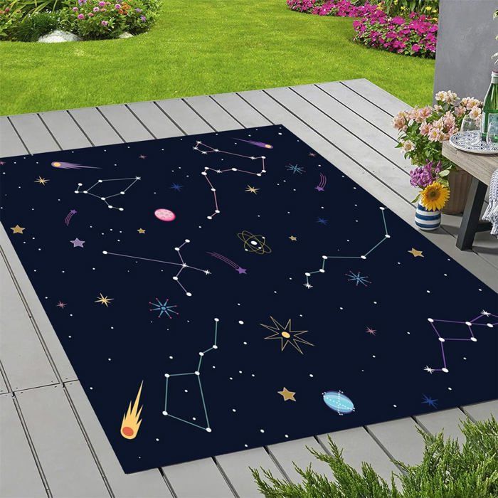 Tapis Constellation Galaxie Spatiale Pour Salon Et Chambre À Coucher 50 ...