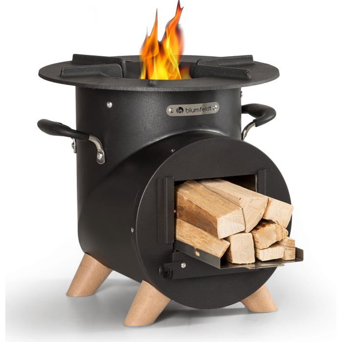 Blumfeldt Brasero Exterieur avec Barbecue Gril pour le Jardin et ...
