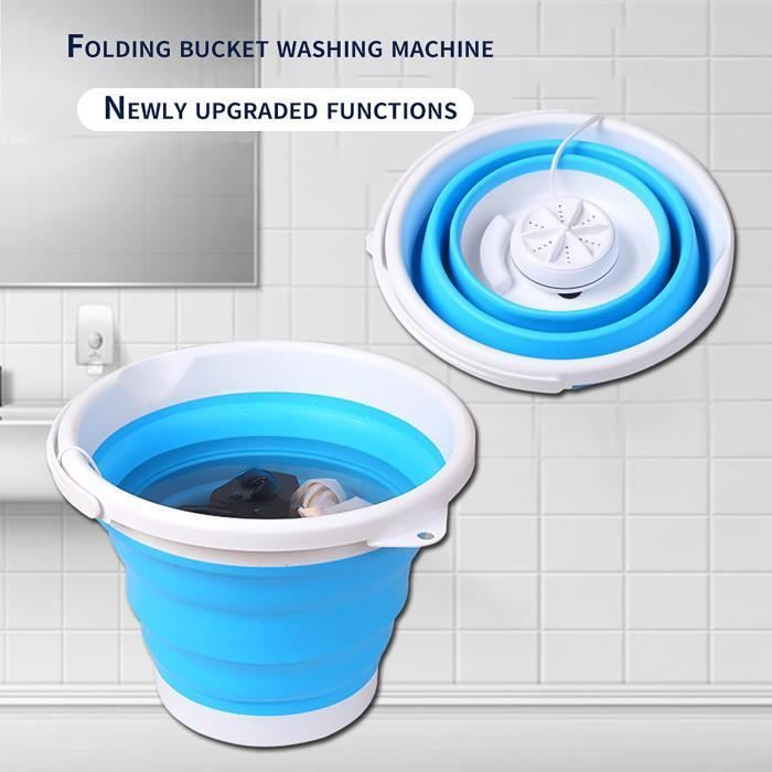 Mini machine à laver - ONEVER - Pliante - Économie d'eau - Ultrasons ...