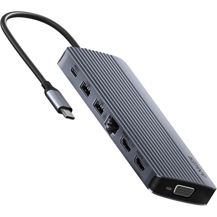 Concentrateur USB-C - ANKER - 14-en-1 - Triple Affichage - HDMI 4K 60 ...