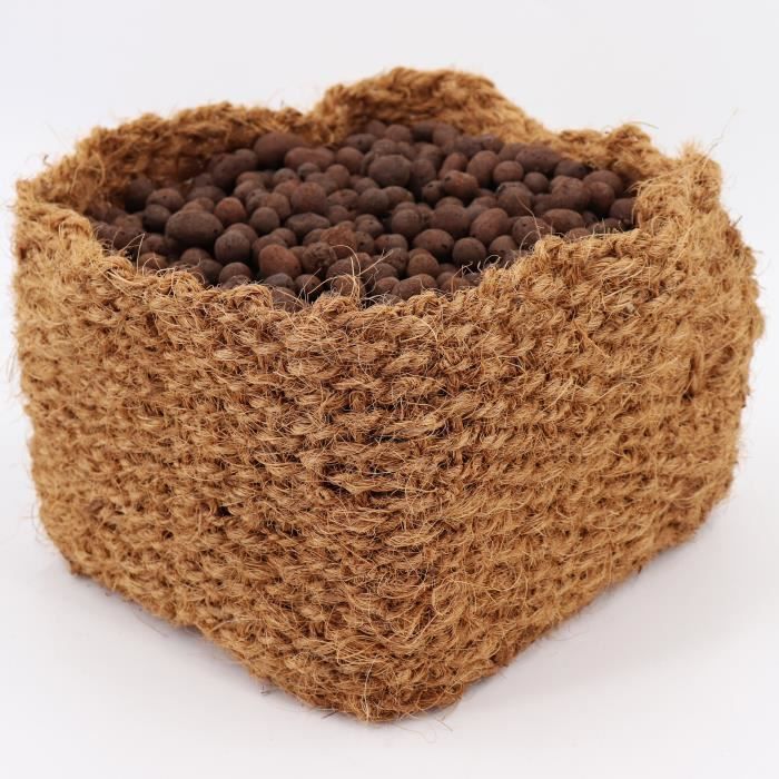 Panier de cocotier pour bassin de jardin - AQUAGART - 25 x 25 x 20 cm ...