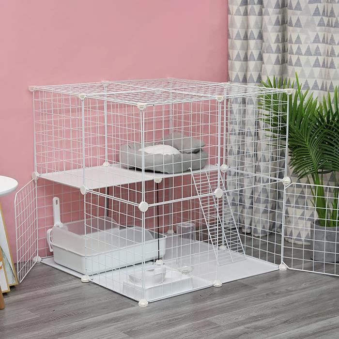 Enclos pour Chat Extérieur, Parc pour Chats en Fil Métallique Chenils ...