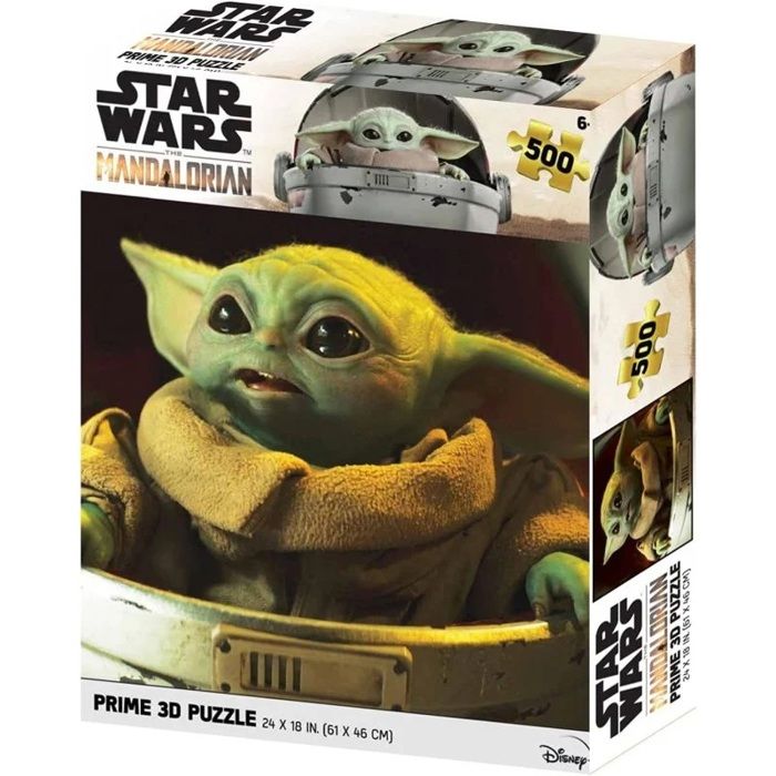 Star Wars: The Mandalorian - Puzzle lenticulaire Grogu dans son landau ...