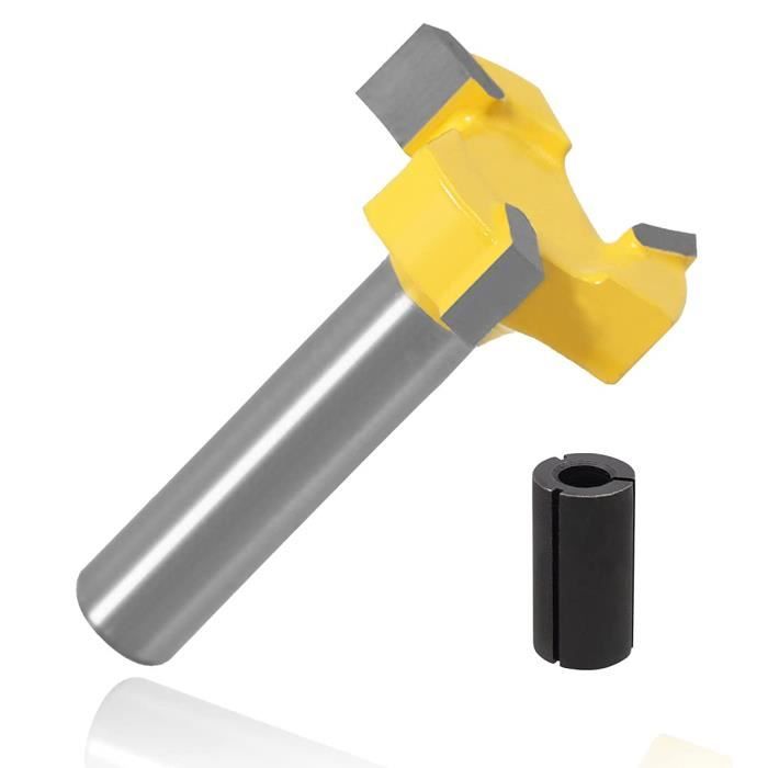 Fra à raboter avec tige de 8 mm - 3 ailes - En métal dur - Fra à bois ...