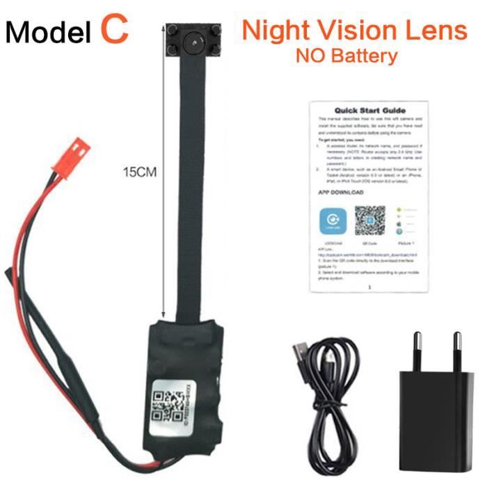 Caméra miniature,Mini caméra de surveillance IP WiFi HD 1080P, 4K ...