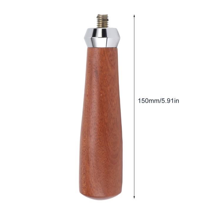 QID-poignée de filtre à café en bois Poignée de Porte-filtre à café en ...