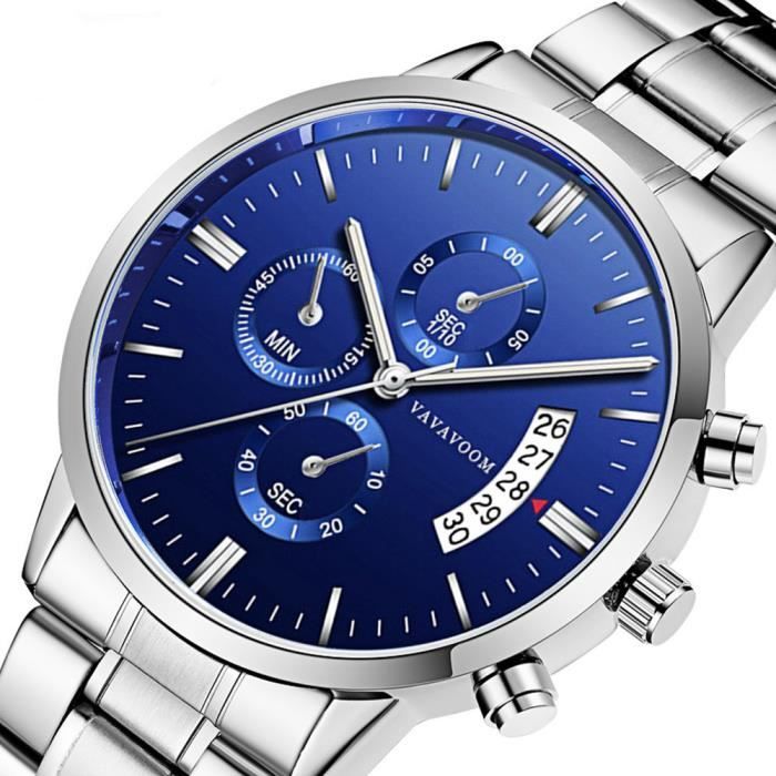 Montre Homme FESTIVUS - Quartz - Analogique - Acier - Etanche - Bleu ...