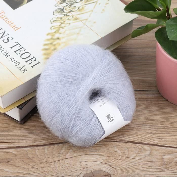 BD00968-fil de laine à tricoter Mohair doux tricot laine fil bricolage ...