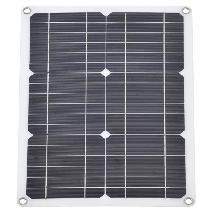 HURRISE panneau solaire à double port USB Chargeur de Panneau Solaire Portable, Double Port USB ...