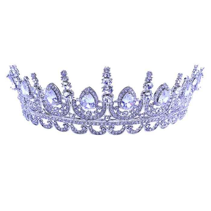 1pc mariée en alliage couronne femme mariage bandeau strass coiffure ...