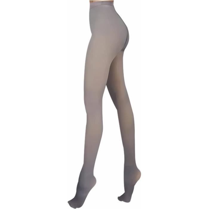 Collant Chaud Femme Effet Transparent 220g, Former la Figure Collant Polaire Femme, Collant ...