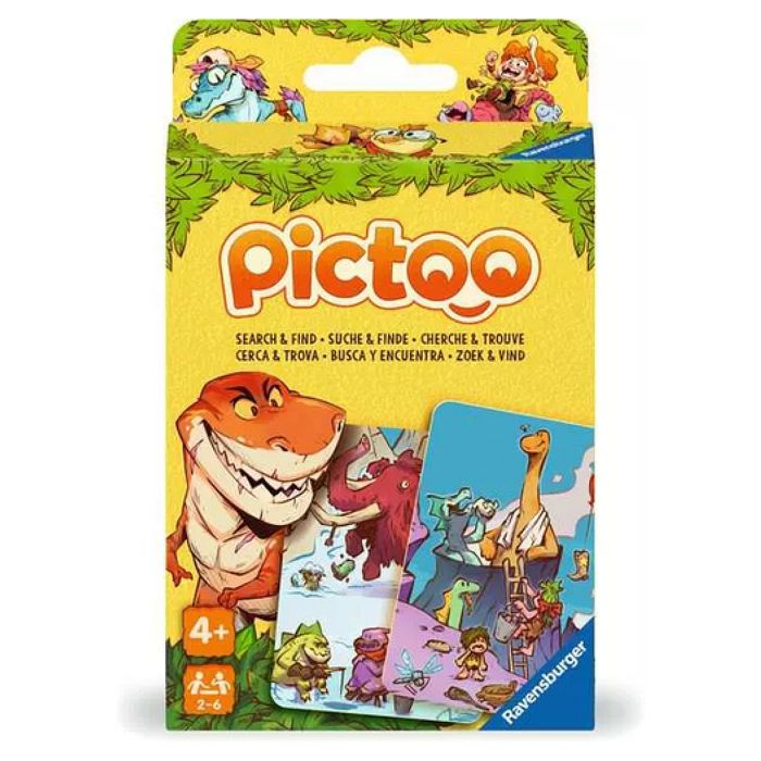 Jeu de société - RAVENSBURGER - Pictoo Dinosaures - Action et réflexe ...