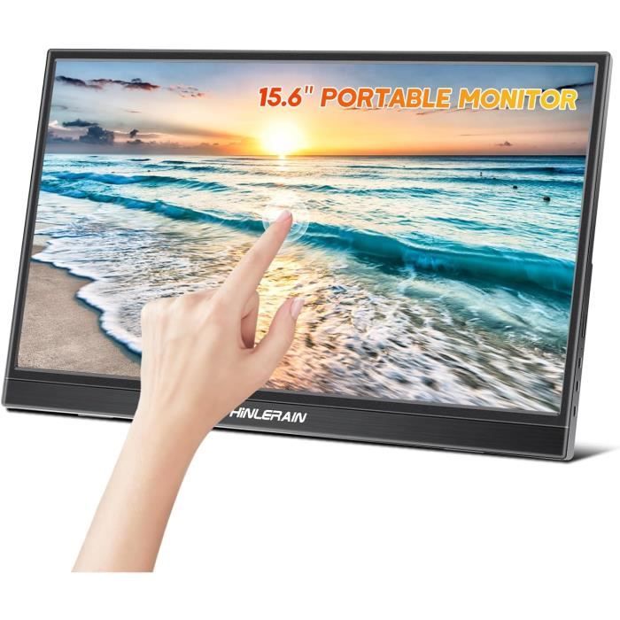 15,6 Pouces Écran Portable Tactile Moniteur Usb C 1920 X 1080P Ips ...
