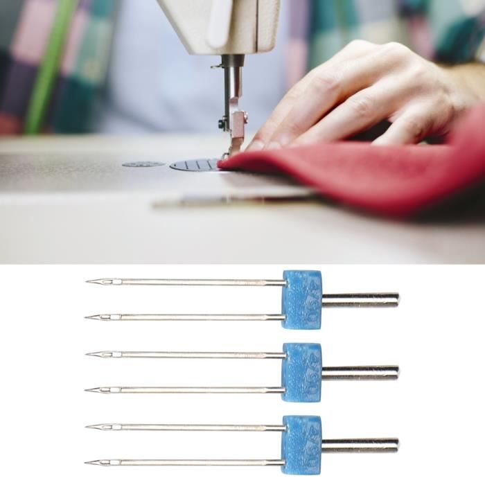 Aiguilles Doubles - LAN - 3Pcs - Acier Inoxydable - 4MM - Compatible ...