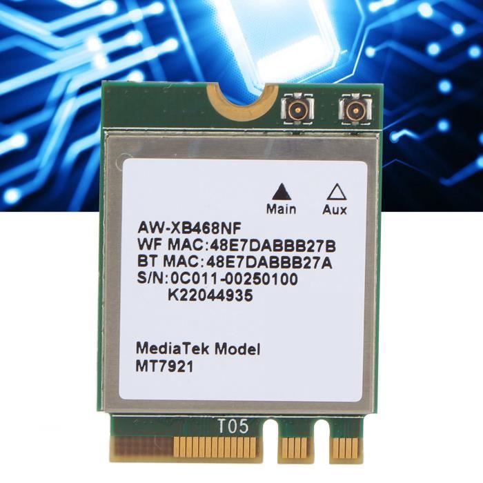 Yos Mt7921 Ngff M 2 Wi Fi6 1800m Bluetooth 5 2 Carte Wifi Sans Fil