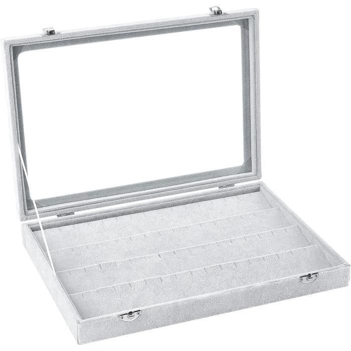 Velvet Pin Display Box Ring Organizer Box Cabinet Brooch Collection ...