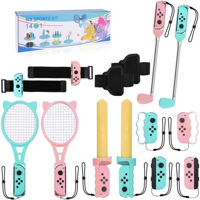 14 en 1 Kit Accessoire pour NS Switch,Ensemble d'accessoires Nintendo ...