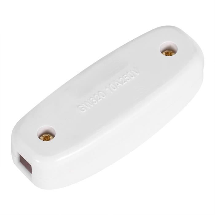 VBESTLIFE interrupteur de câble AC 250V 10A Inline ON / OFF Table Lampe ... VBESTLIFE interrupteur de câble AC 250V 10A Inline ON / OFF Table Lampe ...